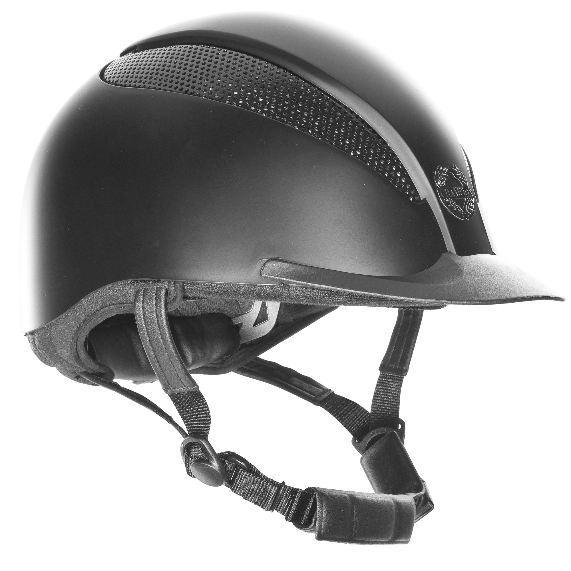 Champion Air-Tech Deluxe Helmet - Black Silk - Champion-70-1009-BKS ...