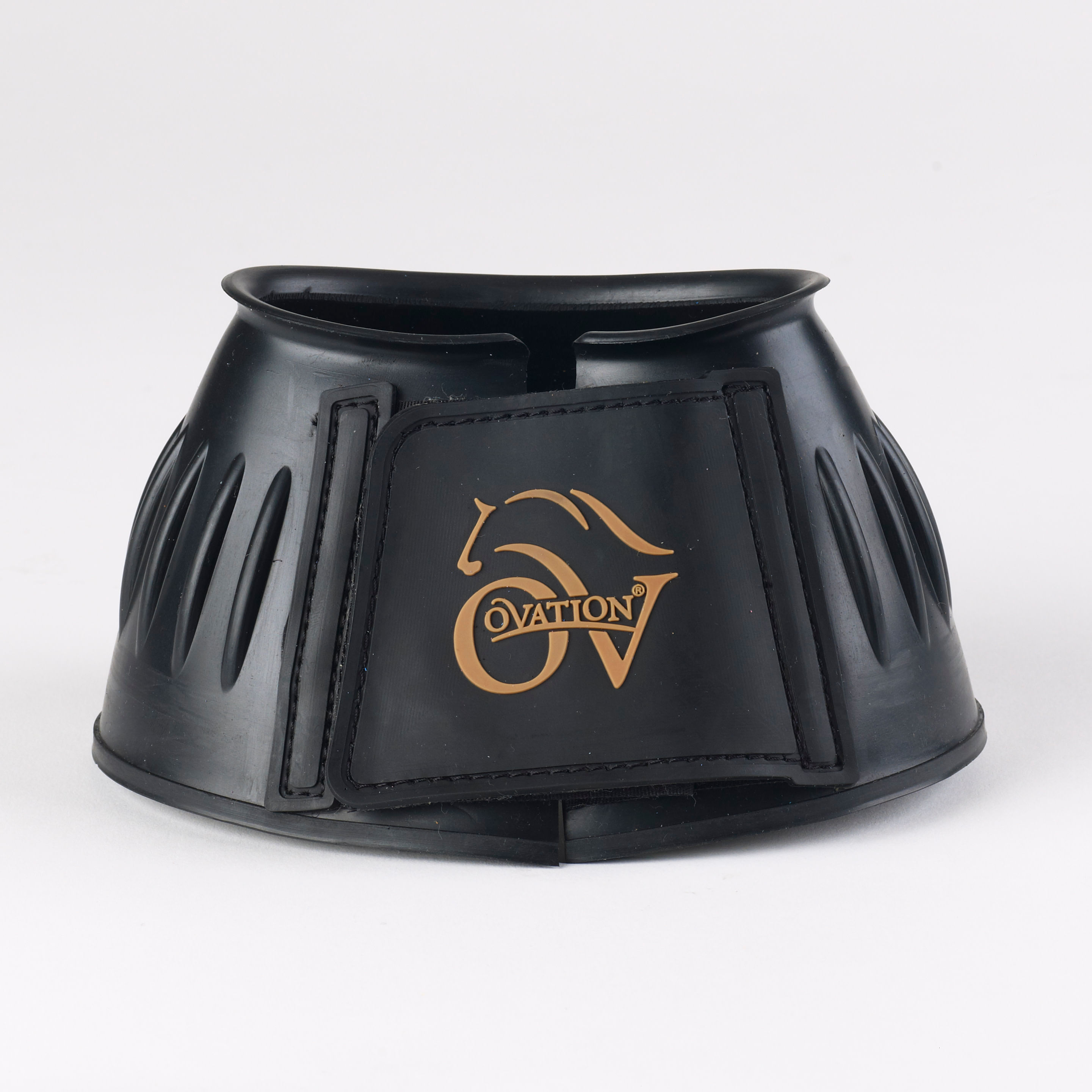 Ovation Professional Ribbed Hook and Loop Bell Boot - Black - Ovation ...