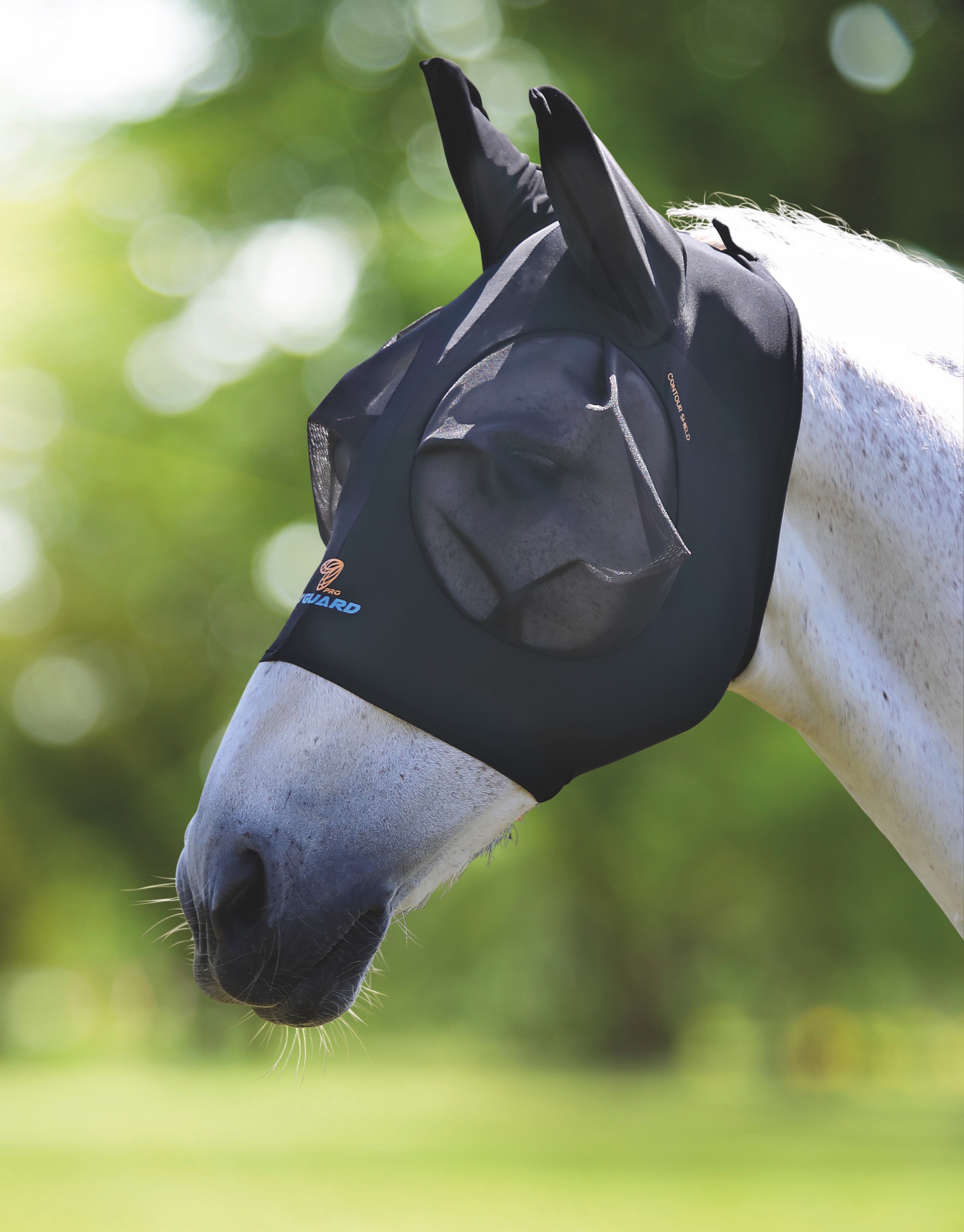 Shires Stretch Fly Mask - Jet Black - Shires-6680-JET