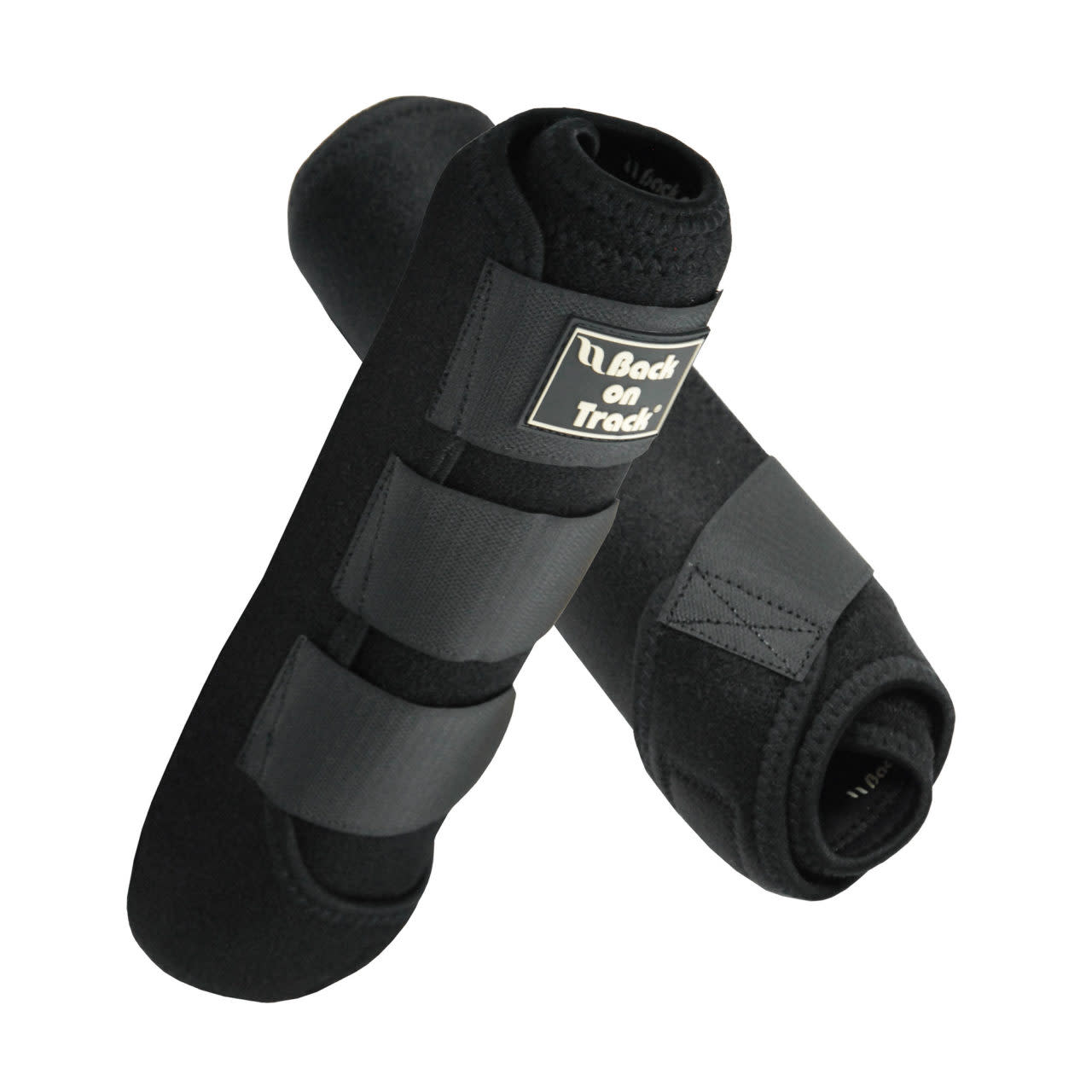 Back on Track Royal Exercise Boots w/Shock Absorbent Pad - Black - Back ...