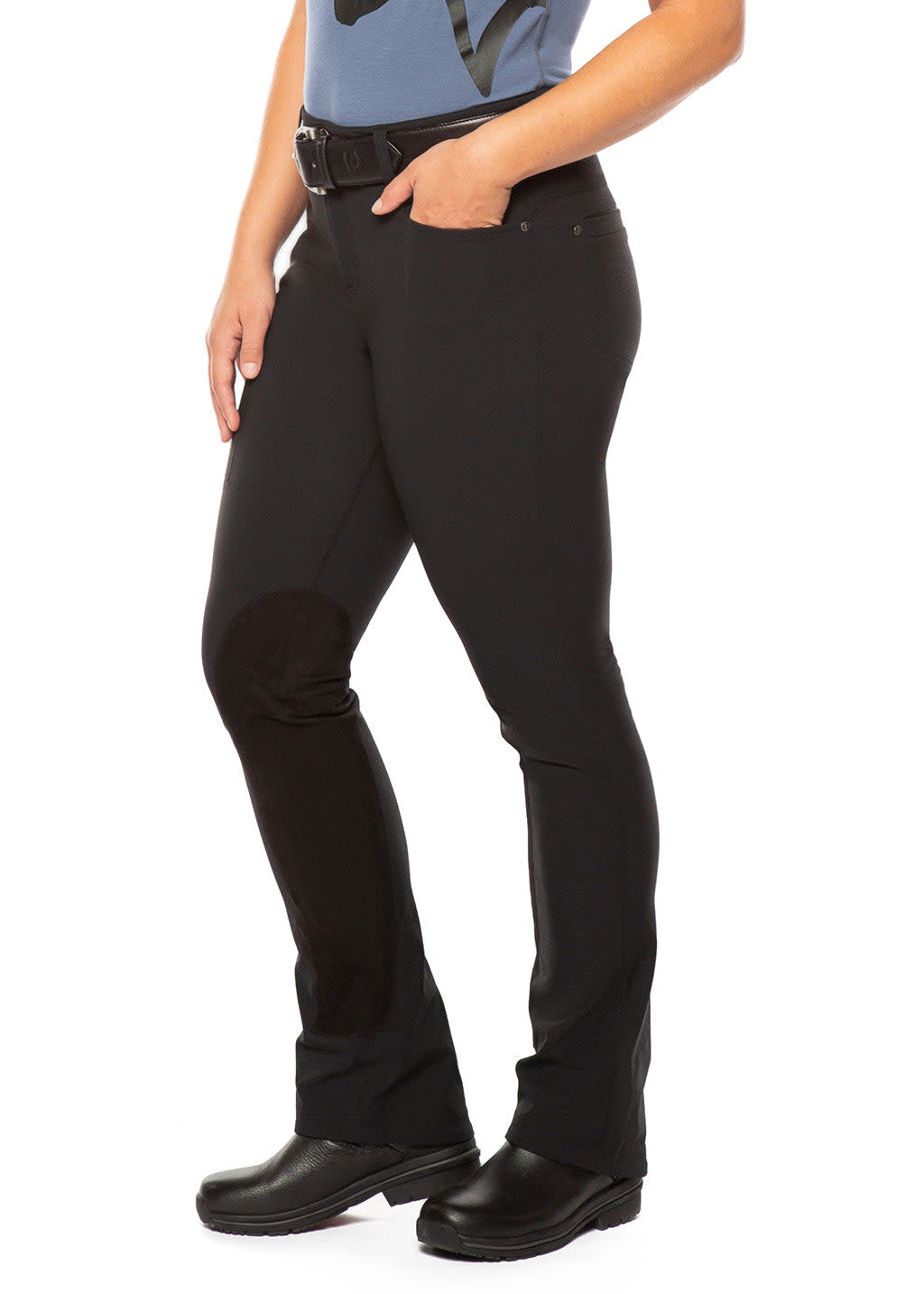 Kerrits Women's Dynamic Extended Knee Patch Bootcut Tights - Black ...